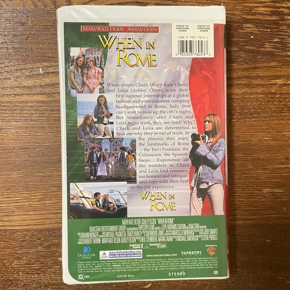 Other | When In Rome Vhs | Poshmark